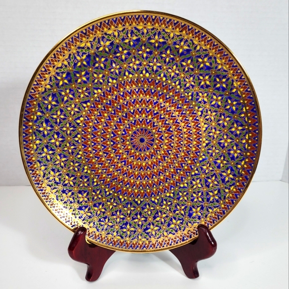 Accents | Vintage Handpainted Porcelain Benjarong Show Plate Thailand ...